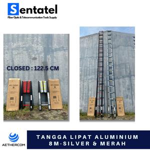Jual TANGGA LIPAT SINGLE TELESKOPIK ALUMINIUM 8 METER ATC TANGGA LIPAT ...