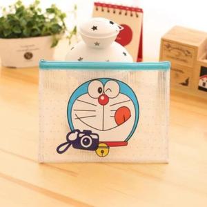 Jual DP Map Folder Plastik Mika Bening Jaring Karakter Doraemon A4 ...