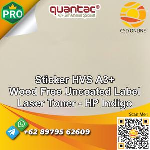 Jual Quantac Sticker Hvs Paper A3+ Matte Wood Free Digital Print ...
