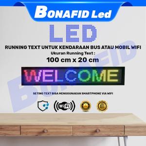 Jual New Rgb Led Running Text Led Display 100 X 20Cm Untuk Mobil Bis ...