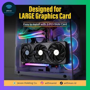 Promo Ezdiy Vertical Gpu Mount Argb Pcie Gen 4.0 Vga Rtx Gen4 Rgb ...