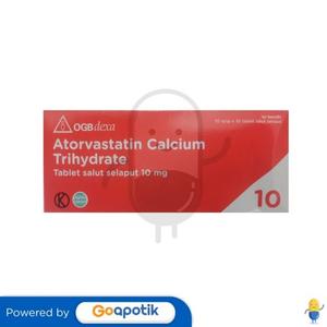 Jual ATORVASTATIN CALCIUM TRIHYDRATE OGB DEXA MEDICA 10 MG BOX 100 ...