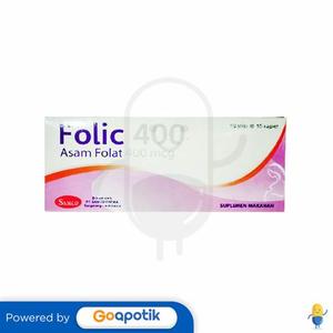 Jual FOLIC 400 MCG BOX 100 KAPLET - Kota Bekasi - Apotek Langgeng Farma ...