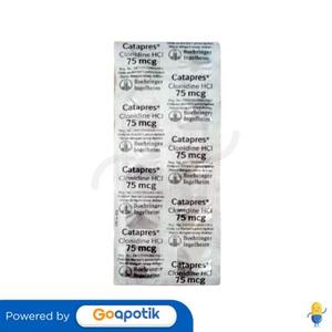 Jual CATAPRES 75 MCG STRIP 10 TABLET - Kota Bekasi - Apotek Nufail ...