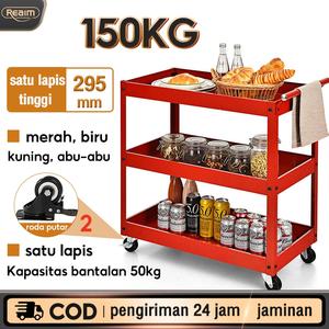 Jual Reaim 【Logam】Troli Bengkel Rak 3 Susun Trolly Rak Kunci Bengkel ...
