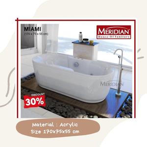Jual Bath Tub Bathtub Standing Meridian Miami Bath Tub Standing Long ...