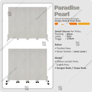Jual NEW Sketsel Rotan, Pembatas/penyekat/Partisi Ruangan Model ...