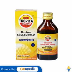 Jual OBH TROPICA EXPECTORANT MENTHOL SIRUP 100 ML - Kota Palembang ...