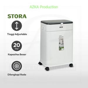 Jual Stora 20 ltr Tempat Sampah Elevatable Dengan Roda - Putih Tong ...