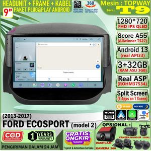 Jual Paket Headunit Android 9 inch + Frame + Soket PNP Ford Ecosport v2 Topway T9 Allwinner T527 ...