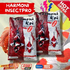 Jual 1KG HARMONI INSECT PRO+ 2MM Pakan Indukan Koi tepung maggot ...