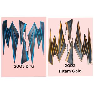 Jual stiker body rx king 2003 striping lis body - Hitam gold - Kab ...