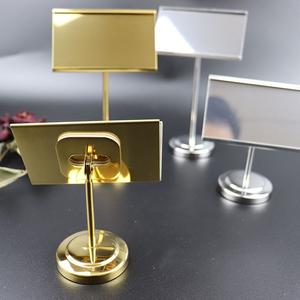 Jual Tiang Nomor Meja 15cm Menu Stand Display Stainless Table Number ...
