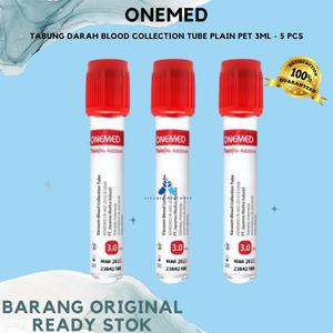 Jual Tabung Darah Blood Collection Tube Plain PET 3ml OneMed - 5 pcs ...