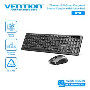 Jual Vention Keyboard Wireless Bluetooth Optical Wired Cable USB A Slim ...
