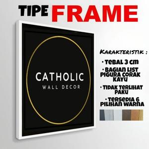 Jual Poster kayu/hiasan dinding rohani Kristen Katolik doa Pater Noster ...