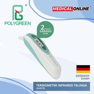 Jual THERMOMETER EAR INFRARED TERMOMETER DIGITAL TELINGA POLYGREEN ...