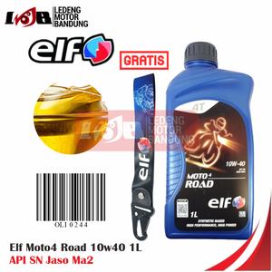 Jual ELF Moto 4 Road 10W40 Oli Semi Synthetic Motor Sport Universal 1L ...