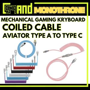 Jual Kabel Mechanical Keyboard Aviator Coiled USB Type C To Type A ...