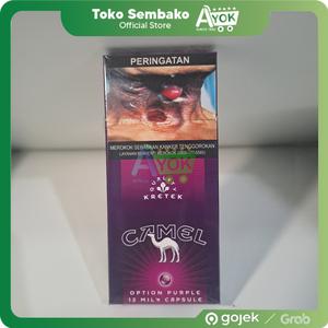 Jual Rokok Camel Option Purple Ungu Kretek 12 Batang Mild Capsule 1 ...