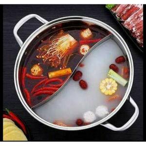 Jual NEW panci sayur dua sekat panci sekat pani multifungsi panci ...