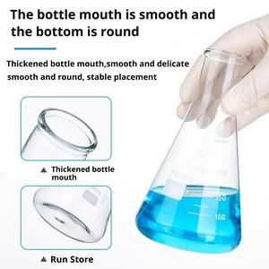 Jual Gelas Ukur Tabung Model Labu Beaker Bahan Kaca / Wadah Takar Uji ...