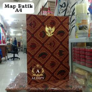 Jual [tyk4] map batik upacara garuda pancasila kuningan coating ukuran ...