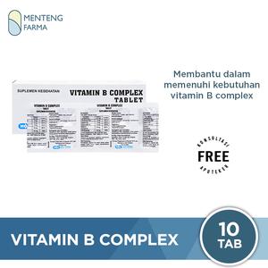 Jual Vitamin B Complex 10 Tablet - Suplemen Vitamin B Complex - Jakarta ...