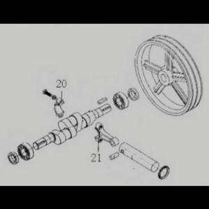 Jual STANG SEHER SANCHIN SCN20 CONNECTING ROD SETANG SEKER CONROD ...