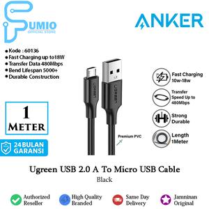 Jual UGREEN USB A to Micro 18W 480Mbps Fast Charging Cable Premium PVC ...