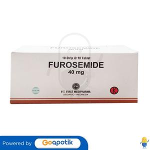 Jual FUROSEMIDE FIRST MEDIFARMA 40 MG BOX 100 TABLET - Kab. Tangerang ...