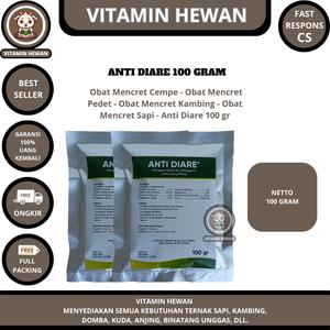 Jual ANTI DIARE 100 gram Obat Mencret Cempe Pedet Sapi kambing Domba ...