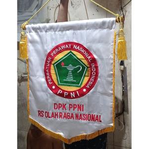 Jual Bendera Vandel / Pennant Flag PPNI 60 x 80 cm Bordir + Palang Kayu ...