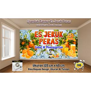 Jual Spanduk Banner Es Jeruk Peras Ukuran 120 Cm X 60 Cm - Kota ...