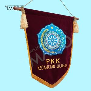 Jual Bendera Vandel Pennant Logo PKK Bordir Custom Tulisan Bordir ...