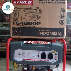 Jual Genset/ Portable gasoline Generator Tiger TG 4880 E 2500 watt ...
