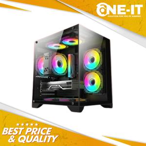 Jual CASING INFINITY PRIME BLACK mATX Seaview Case Temper Glass - Kota ...