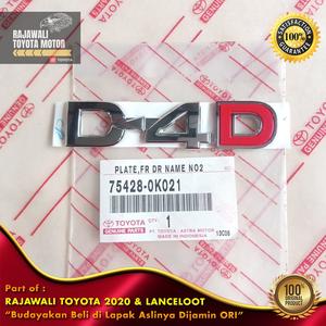 Jual Emblem Belakang Fortuner, Innova & Universal LOGO D4D Original ...