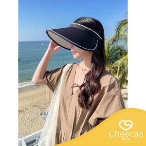 Jual (TP25) Topi Pantai Anti UV Topi Visor Pantai Topi Musim Panas ...