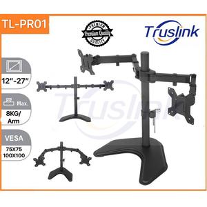 Jual Best Seler Truslink Dual Monitor Desk Stand Free Standing Height ...