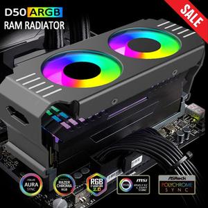 Jual Computer Case RAM Module Cooler DDR3 DDR4 DDR5 ARGB Sync Dual Fans ...