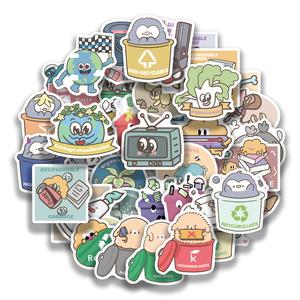 Jual 54Pcs Office Trashcan Sign Sorting Label Stickers Recycling ...