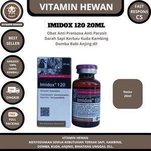 Jual IMIDOX 120 20ML - Obat Anti Protozoa Anti Parasit Darah Sapi ...