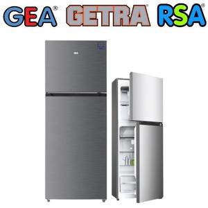 Jual Kulkas 2 Pintu Gea G2HD 217 G2HD-217 Top Mount Fridge Freezer Inox ...