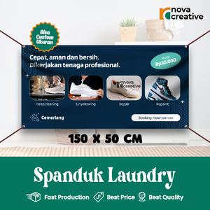 Jual Print Banner Laundry Sepatu Banner Custom Gratis Desain - Kota ...