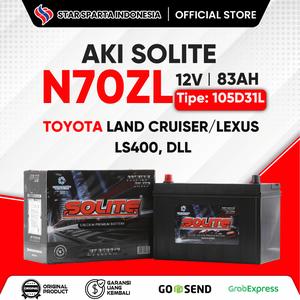 Jual Solite - Aki N70ZL 12V 83Ah untuk Toyota Land Cruiser / Lexus ...