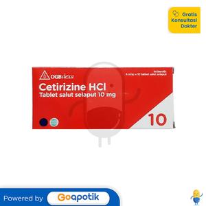 Jual CETIRIZINE HCL OGB DEXA MEDICA 10 MG BOX 60 KAPSUL / ALERGI ...