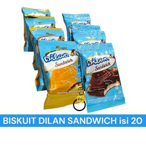 Jual DILAN SANDWICH BISKUIT Cokelat Keju isi 20 - Cokelat, 1 pack isi ...