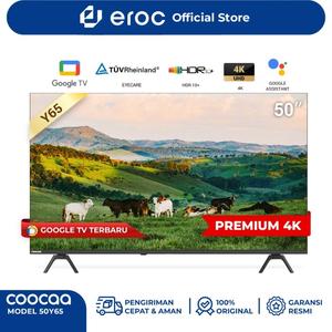 Jual COOCAA 50 inch GOOGLE TV-Smart TV-4K UHD-Dolby Audio - 50Y65 - Kab ...