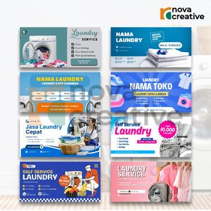 Jual Print Spanduk Laundry Profesional Spanduk Custom Free Desain ...